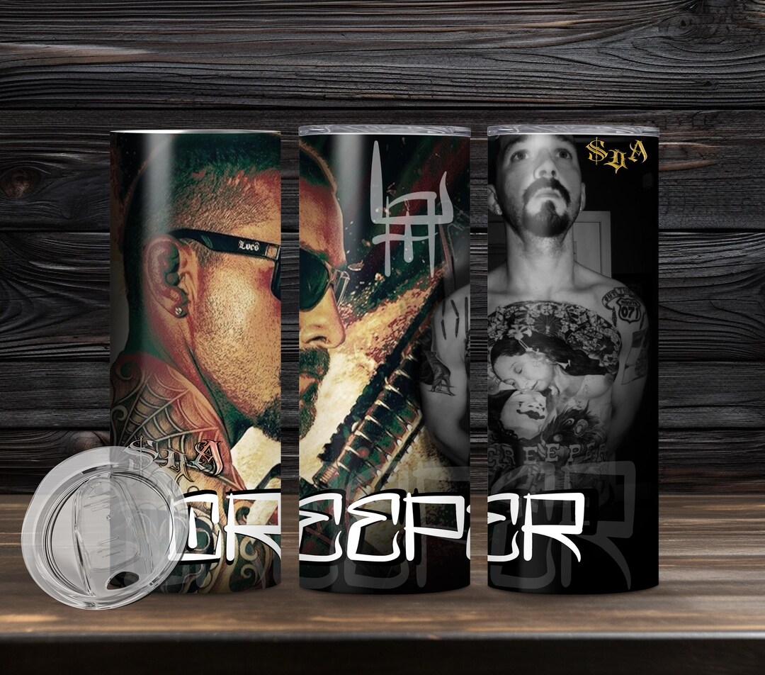 Creeper Chicano 20oz Skinny Tumbler Template Wrap the Tax Collector ...