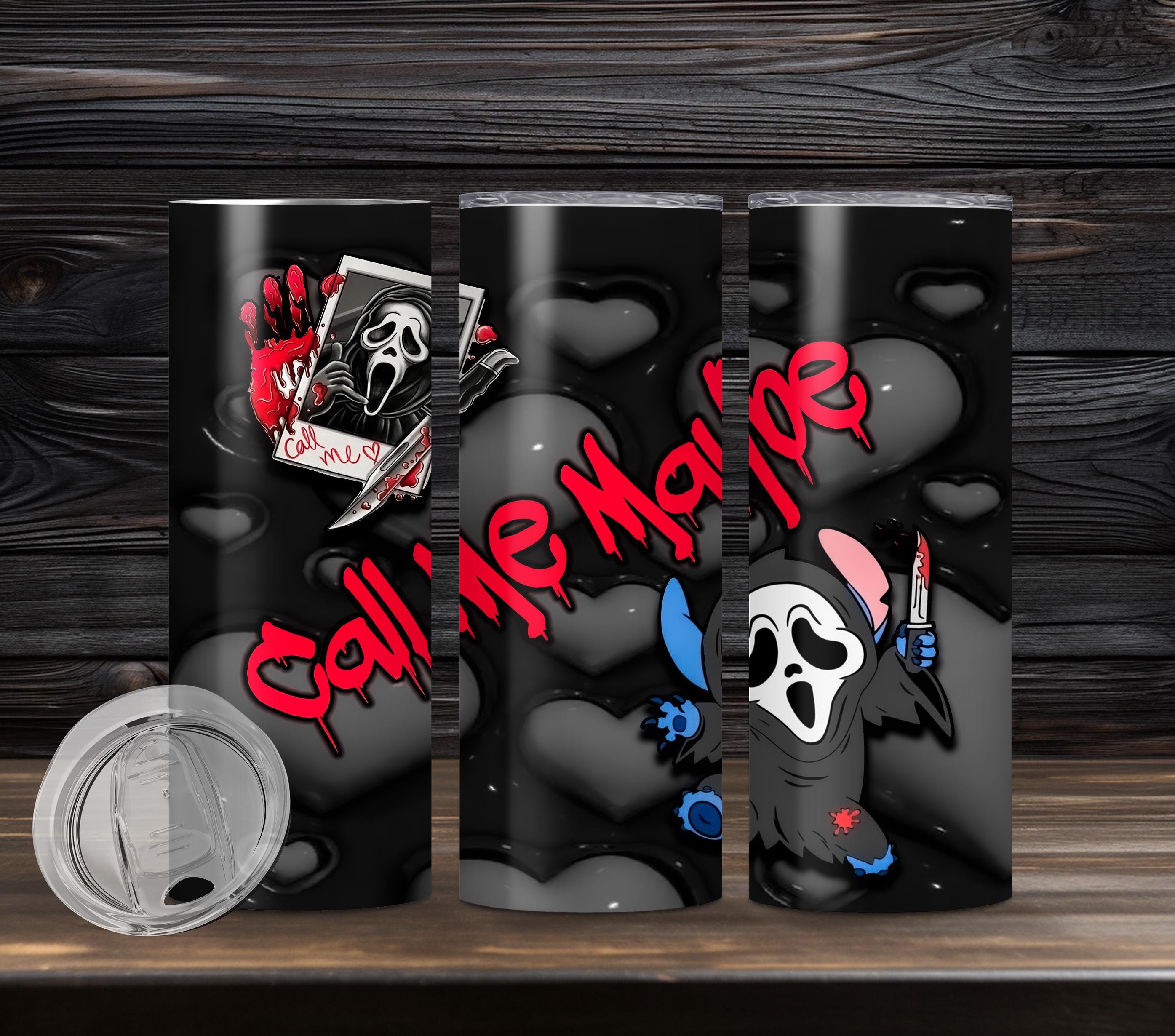 Call Me Maybe 20oz Tumbler Wrap | Halloween Digital Download, Tumblers, Ghostface - Etsy