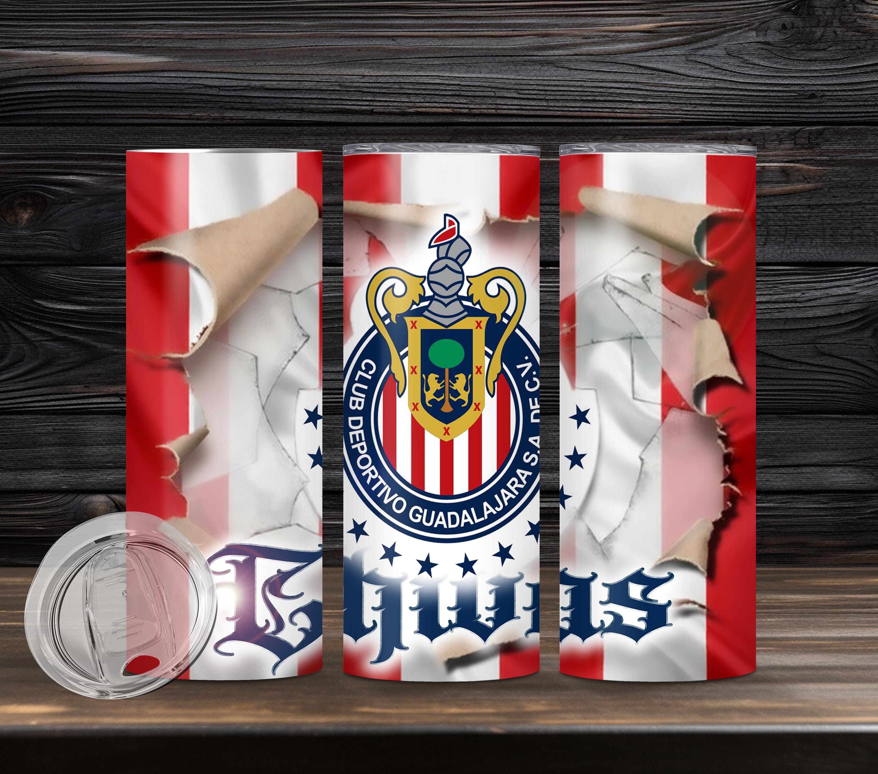 Chivas,soccer, 20 Oz Straight Sublimation Tumbler Wrap | Mexican Soccer ...