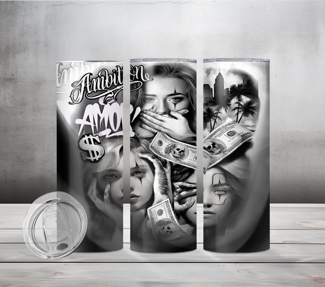 Chola Style Sublimation Tumbler Full Wrap | 20 Oz Straight Tumbler Wrap ...