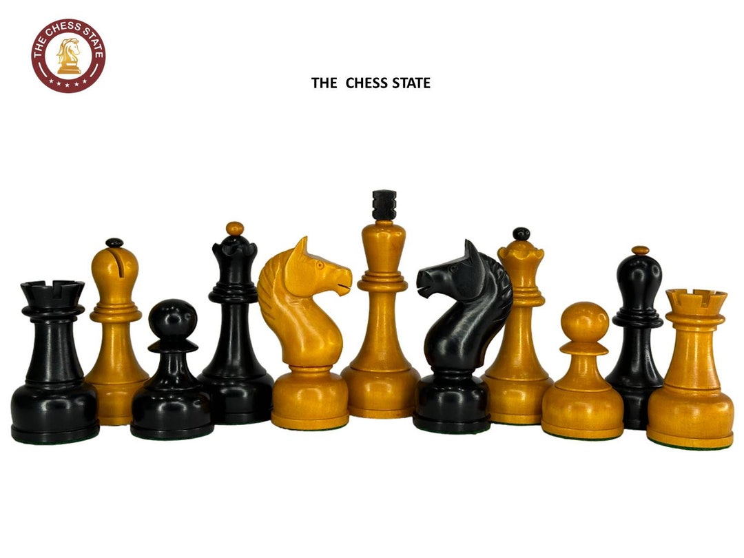 4" Soviet Tal Chess Pieces Only Set -1960's Soviet Championship Repro ...