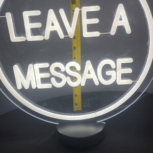 Audio Guestbook Neon Sign Leave a Message - Etsy