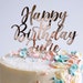 Custom Happy Birthday Cake Topper Personalized Happy Birthday Custom ...