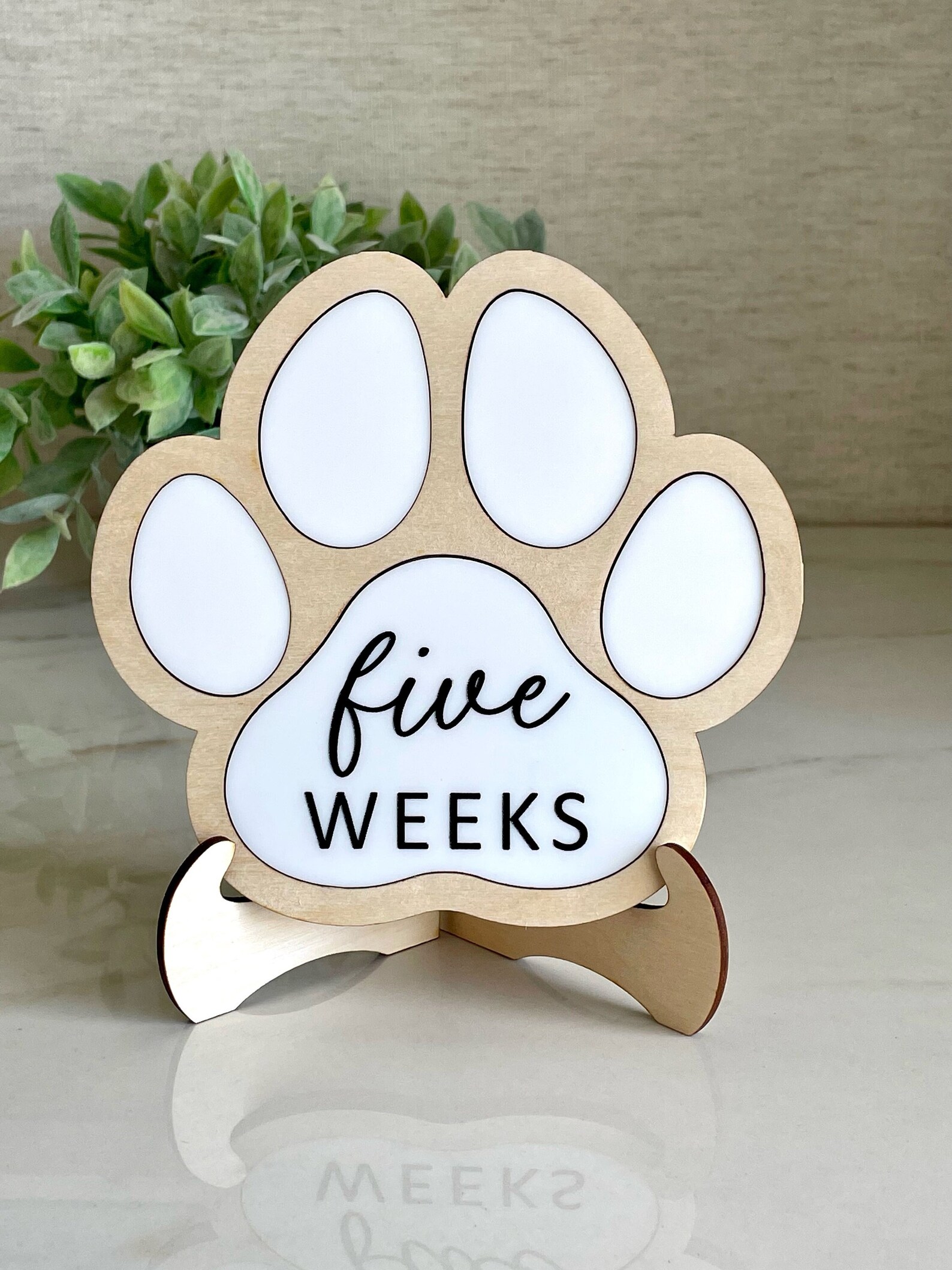 Breeder Puppy Milestone Photo Prop Weekly Puppy Milestones for Breeder ...