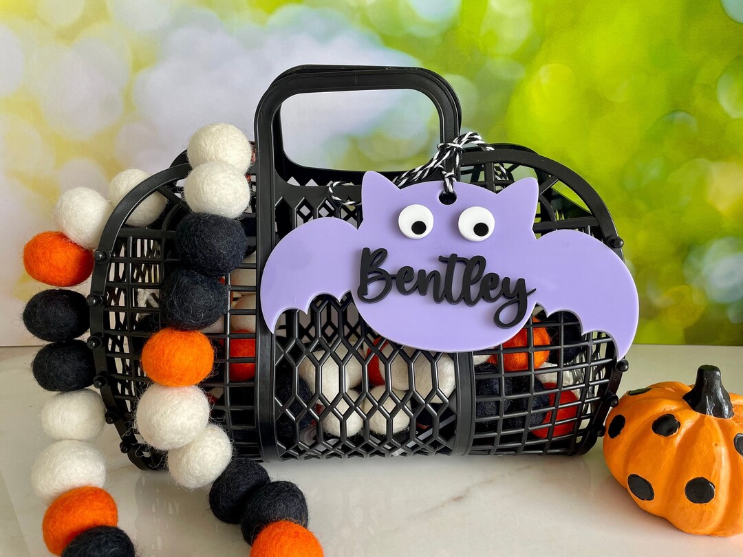 Halloween Basket Tag for Kids, Boo Basket Tag, Halloween Treat Bag Tag ...