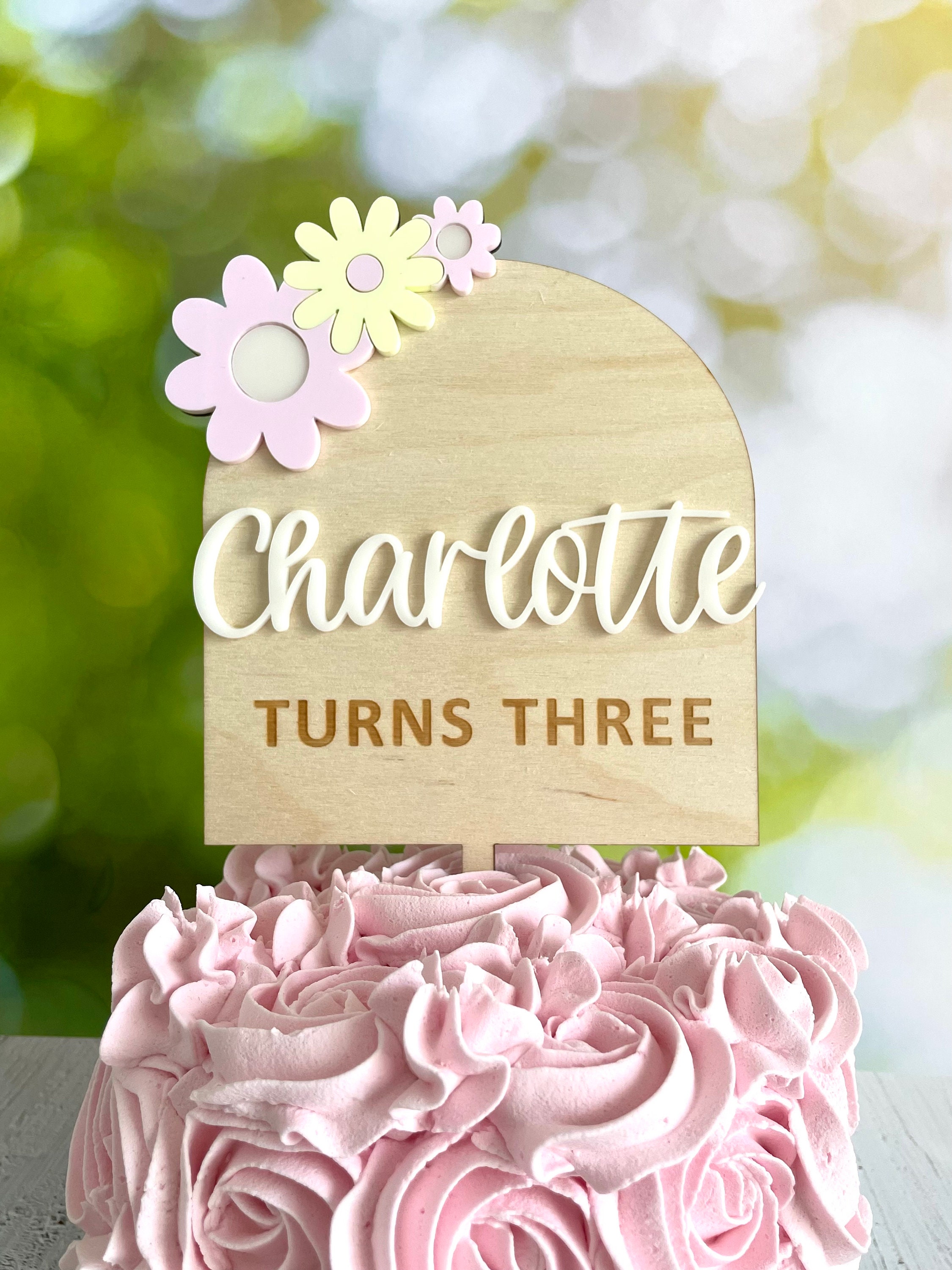 Birthday Cake Topper Kids Cake Topper Personalized Birthday - Etsy