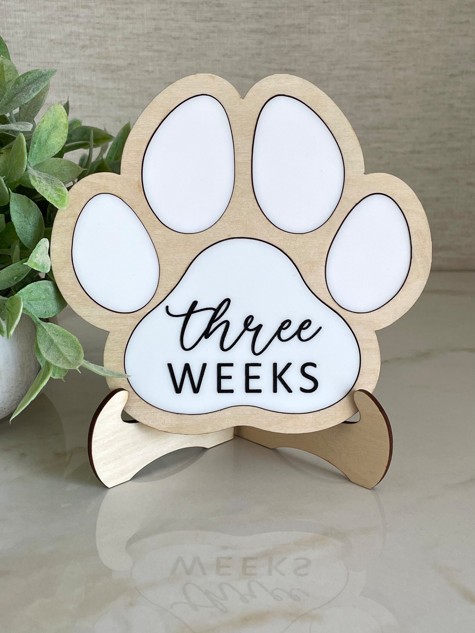 Breeder Puppy Milestone Photo Prop Weekly Puppy Milestones for Breeder ...