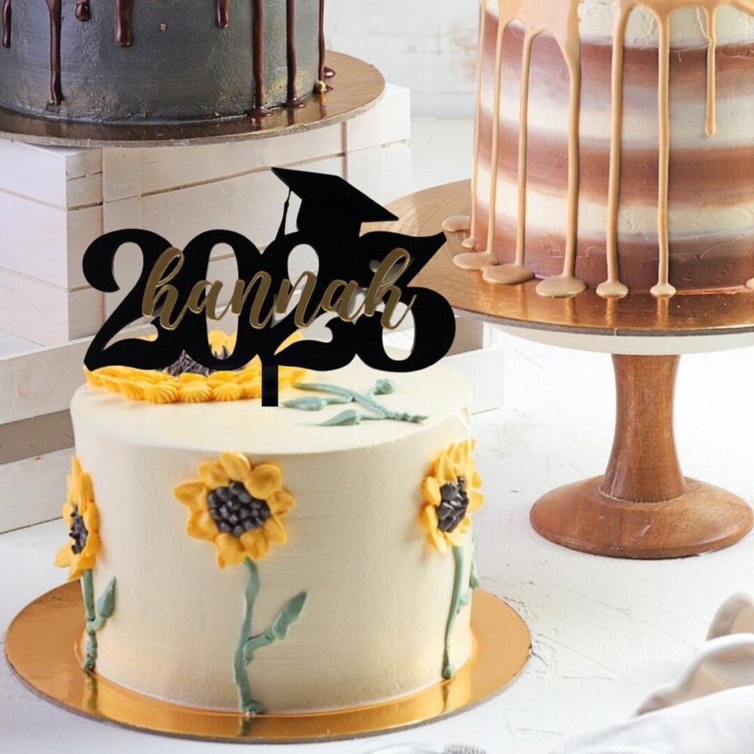 Personalized Graduation Cake Topper for 2023 Grad Party Decor for Class ...