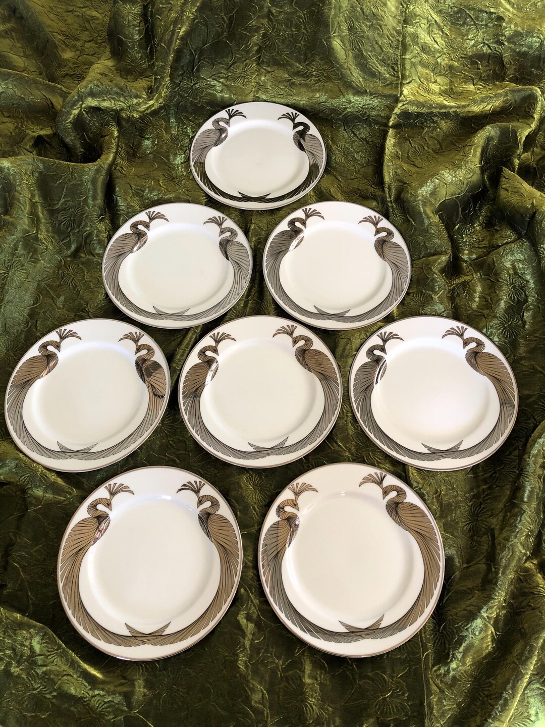 Fritz & Floyd, Pheonix Rising Salad Plates, "set of 8 Plates". - Etsy