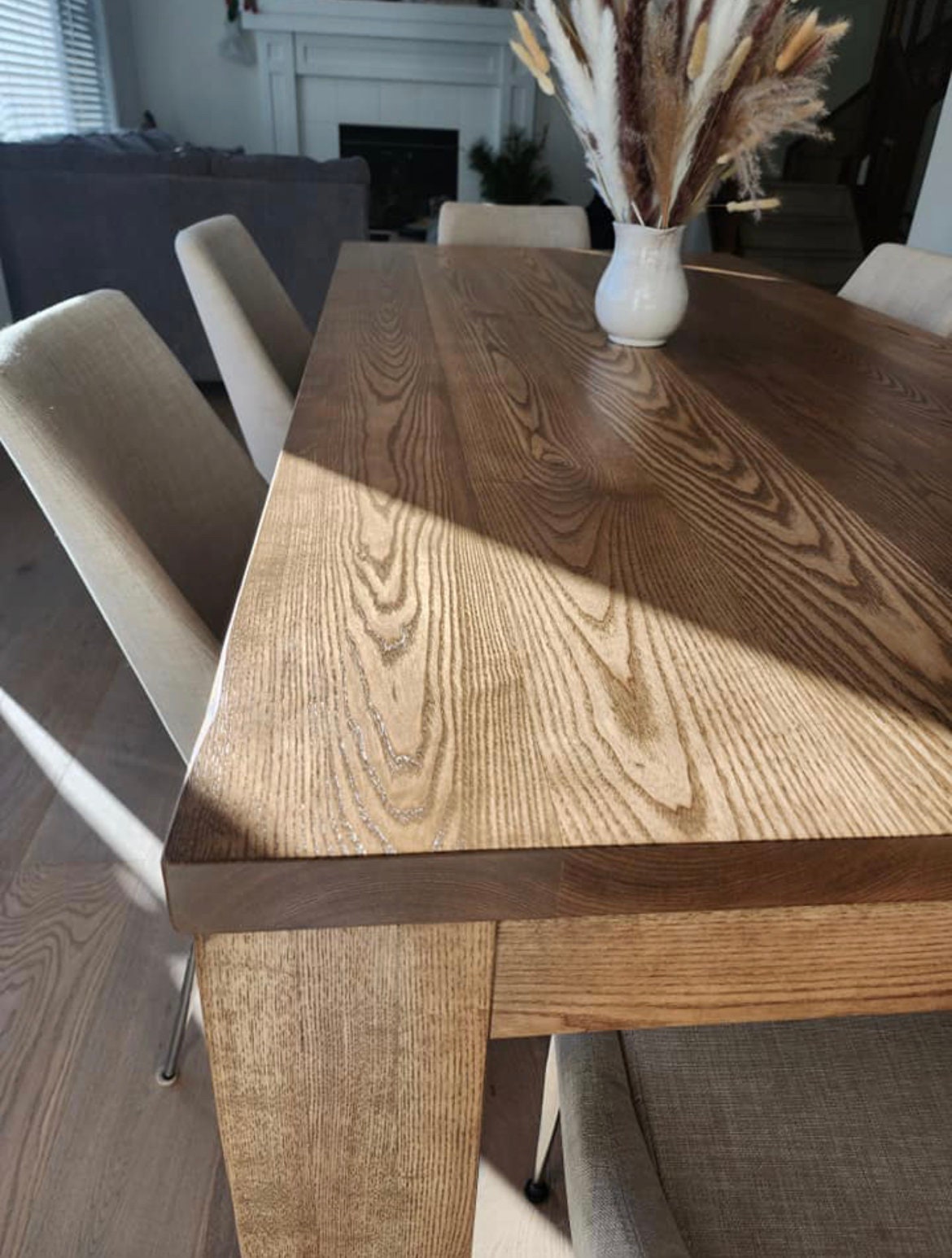 Hardwood Dining Table 6x6 Chunky Ash Dining - Etsy Canada