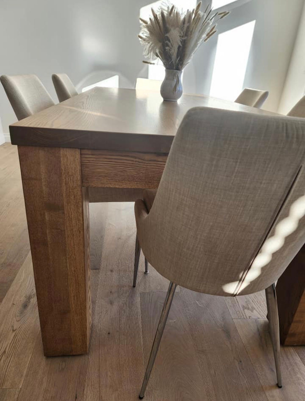 Hardwood Dining Table 6x6 Chunky Ash Dining - Etsy Canada