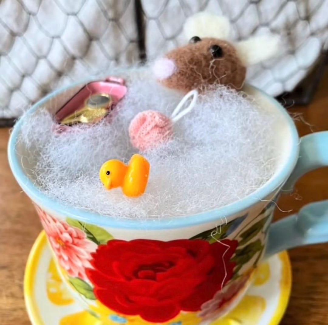 Needle Felted Teacups - Etsy