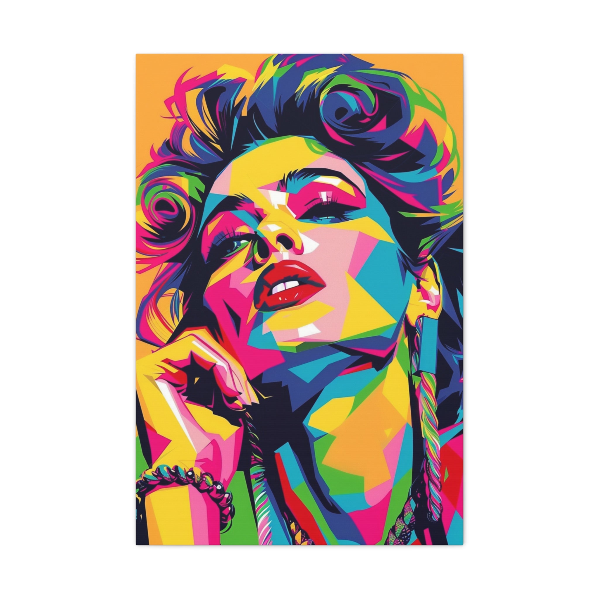 Female Pop Wall Art Abstract Wall Art Photo for Pop Lovers Vibrant ...