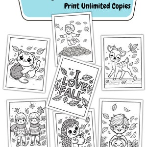 Fall Kids Coloring Book Pages Kids Fall Coloring Page Kids Fall ...