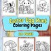 Easter Egg Hunt Coloring Pages for Kids 20 Fun Printable Sheets Easter ...
