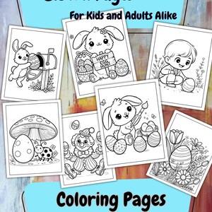 Easter Egg Hunt Coloring Pages for Kids 20 Fun Printable Sheets Easter ...
