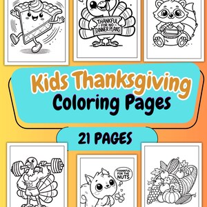 Thanksgiving Coloring Pages for Kids & Adults 21 Fun Printable Designs ...