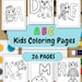ABC Kids Coloring Book Pages Alphabet Coloring Activity Book Page ...