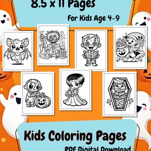 Cute Halloween Coloring Book Adventure Halloween Coloring Pages for ...