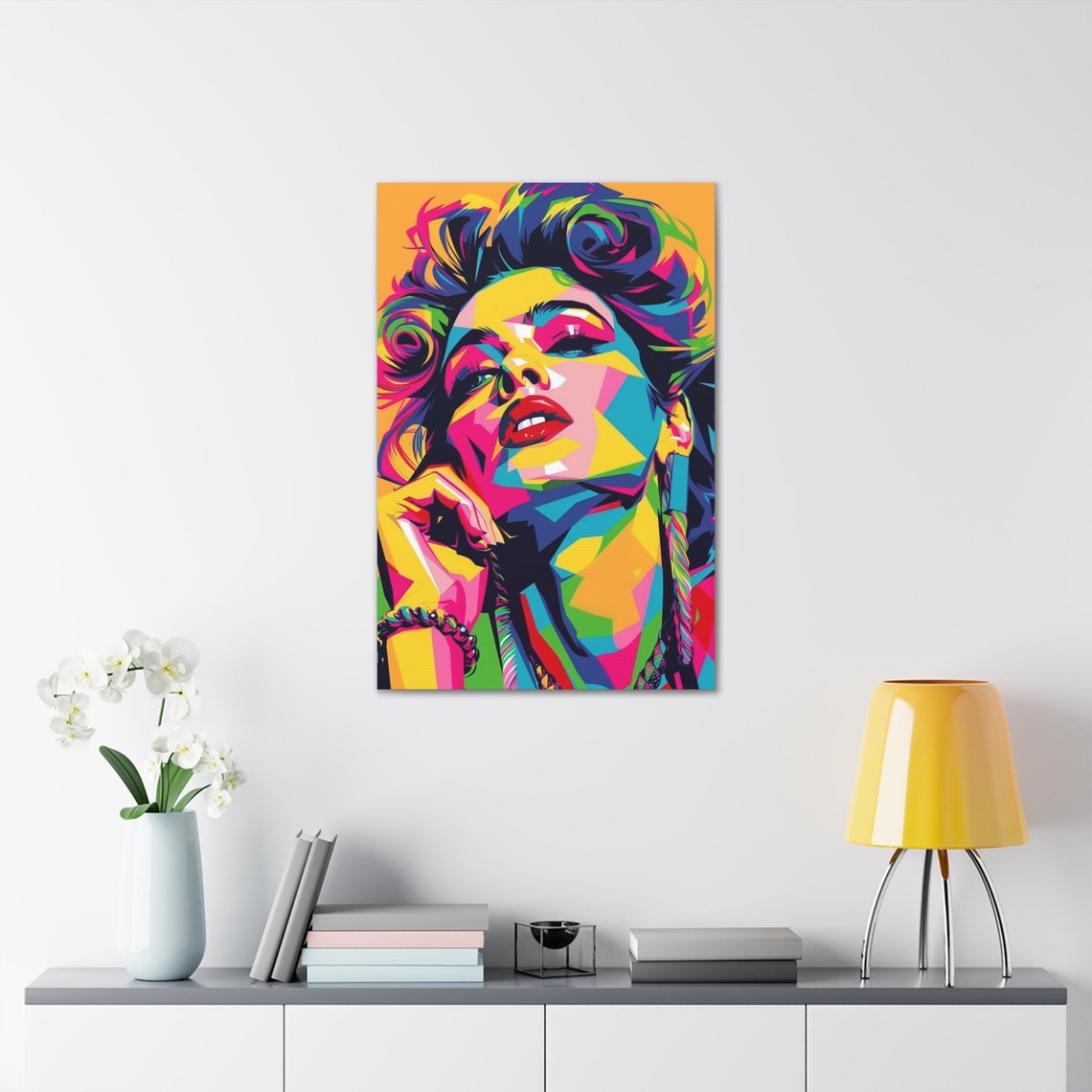 Female Pop Wall Art Abstract Wall Art Photo for Pop Lovers Vibrant ...