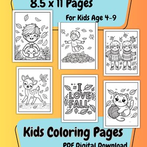 Fall Kids Coloring Book Pages Kids Fall Coloring Page Kids Fall ...