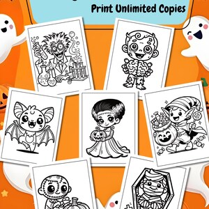 Cute Halloween Coloring Book Adventure Halloween Coloring Pages for ...