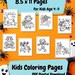 Halloween Coloring Book Pages for Kids Halloween Coloring Page Digital ...