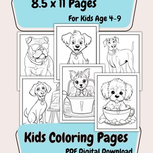26 Dog Coloring Book Pages for Kids Teens Adults Printable Coloring ...