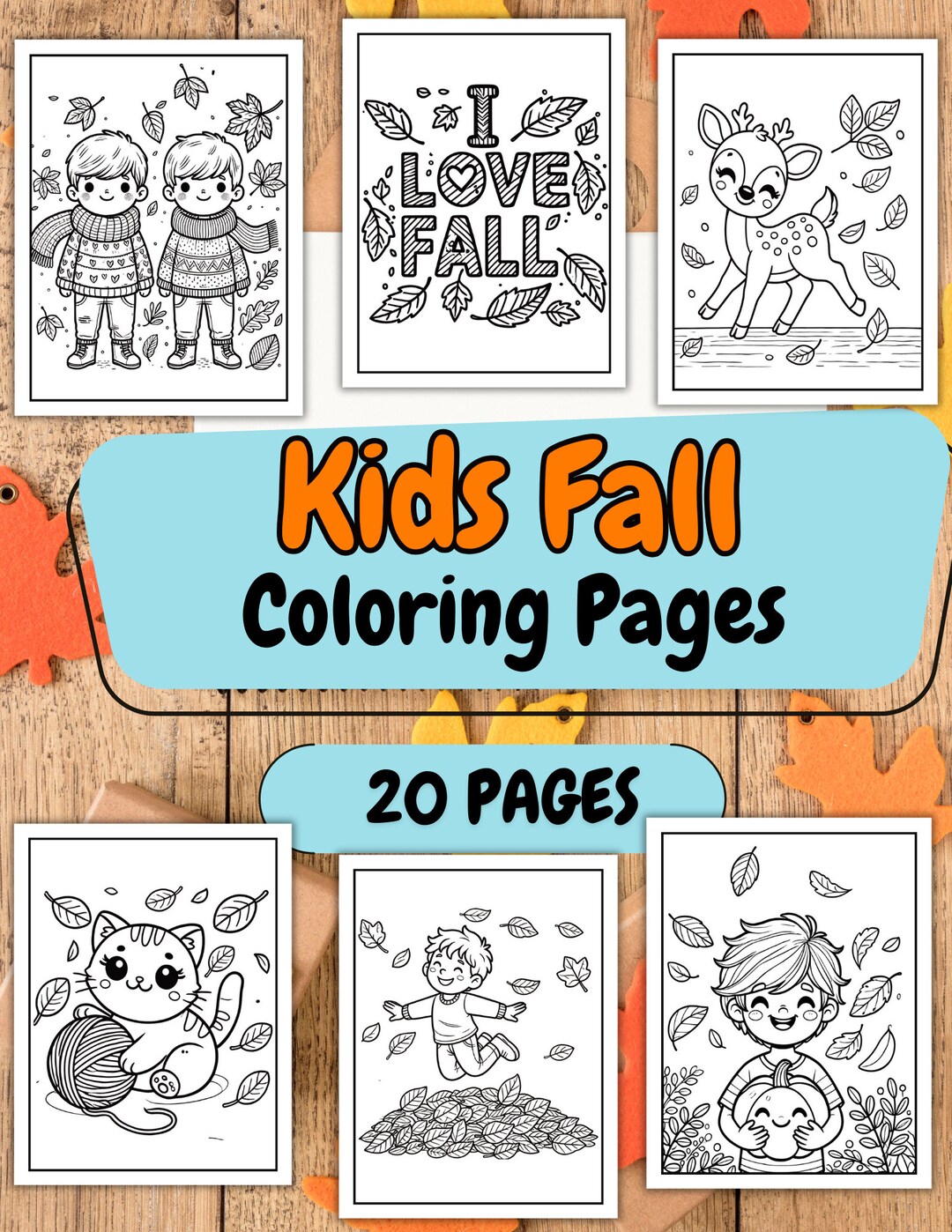 Fall Kids Coloring Book Pages Kids Fall Coloring Page Kids Fall ...