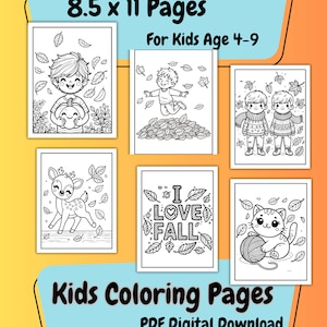 Fall Kids Coloring Book Pages Kids Fall Coloring Page Kids Fall ...