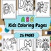 ABC Kids Coloring Book Pages Alphabet Coloring Activity Book Page ...