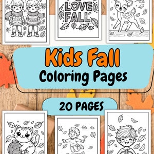 Fall Kids Coloring Book Pages Kids Fall Coloring Page Kids Fall ...