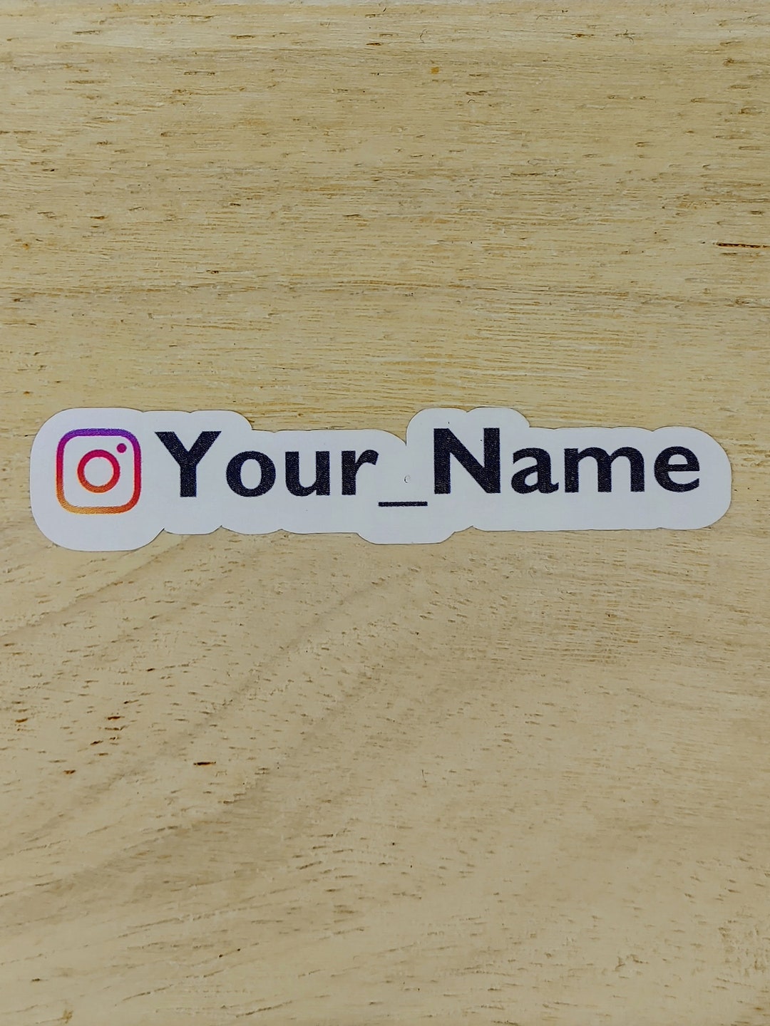 20 Pack Personalized Instagram Vinyl Stickers Custom Social - Etsy