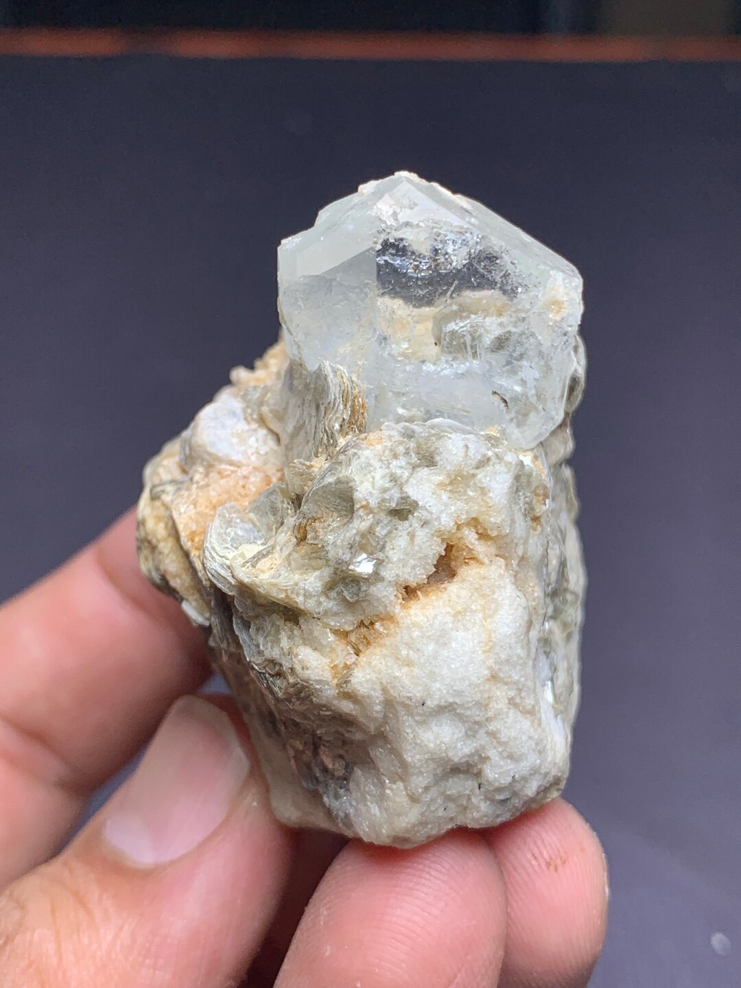 Morganite Crystal on Muscovite,morganite Specimen,blue Morganite ...