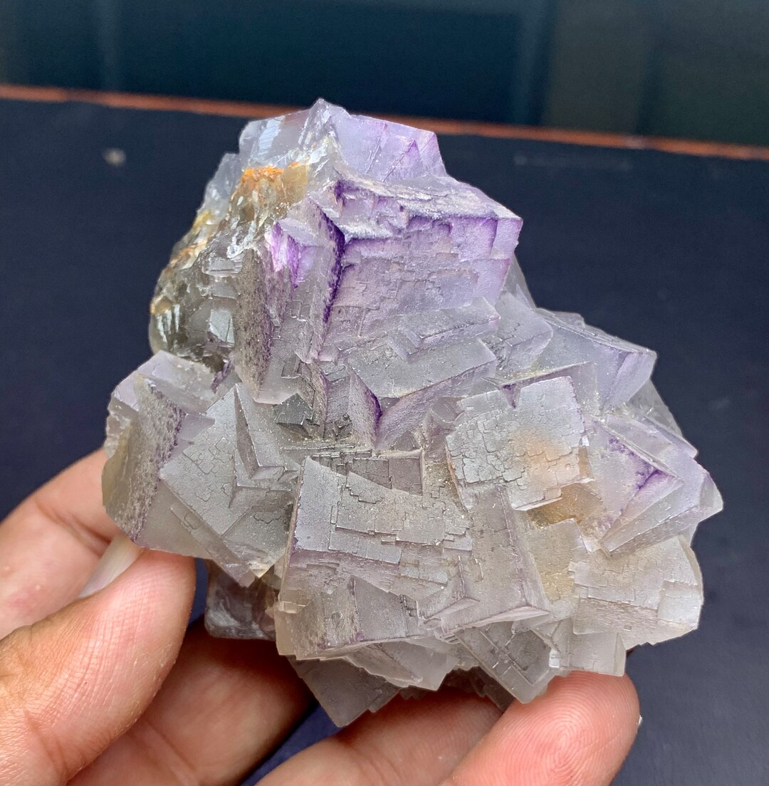 Buy Blue Fluorite/purple Fluorite/bi Color Fluorite/fluorite Cubic ...