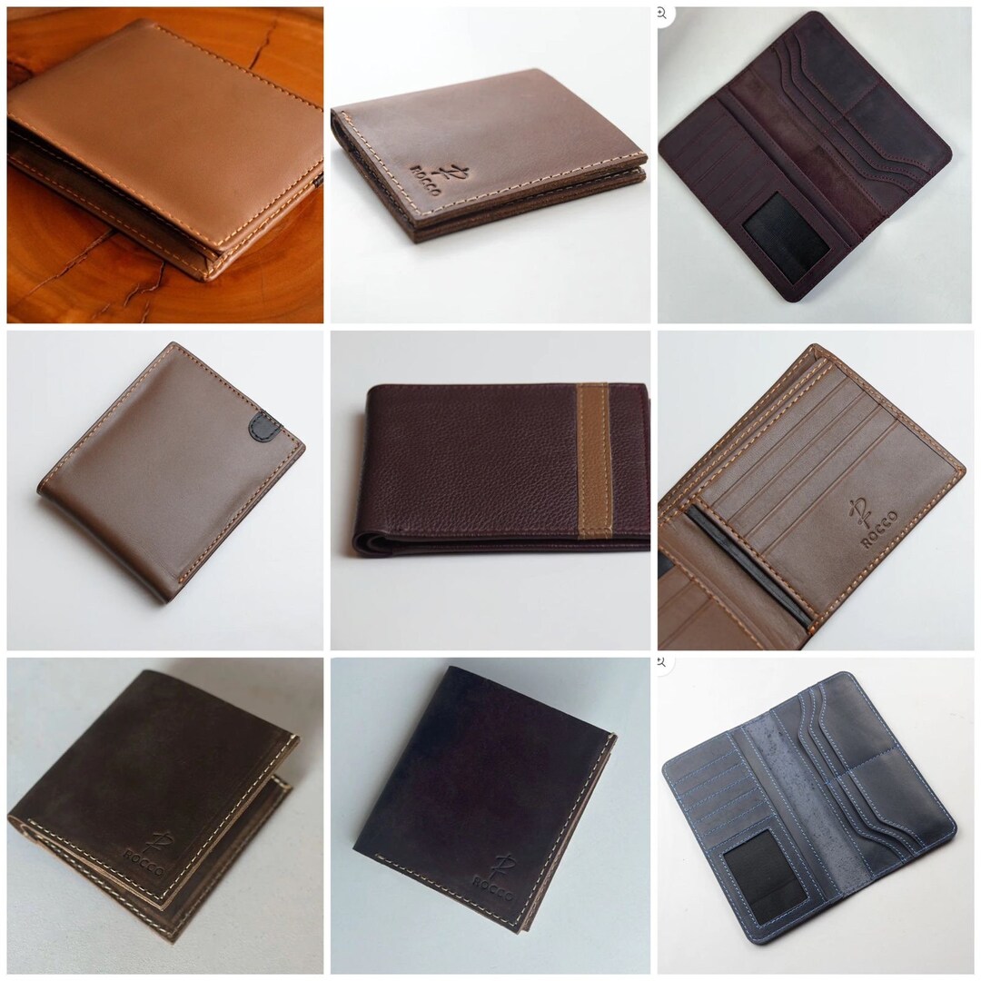 Leather Wallets,handmade Leather Wallets,leather Purses,mens Wear ...