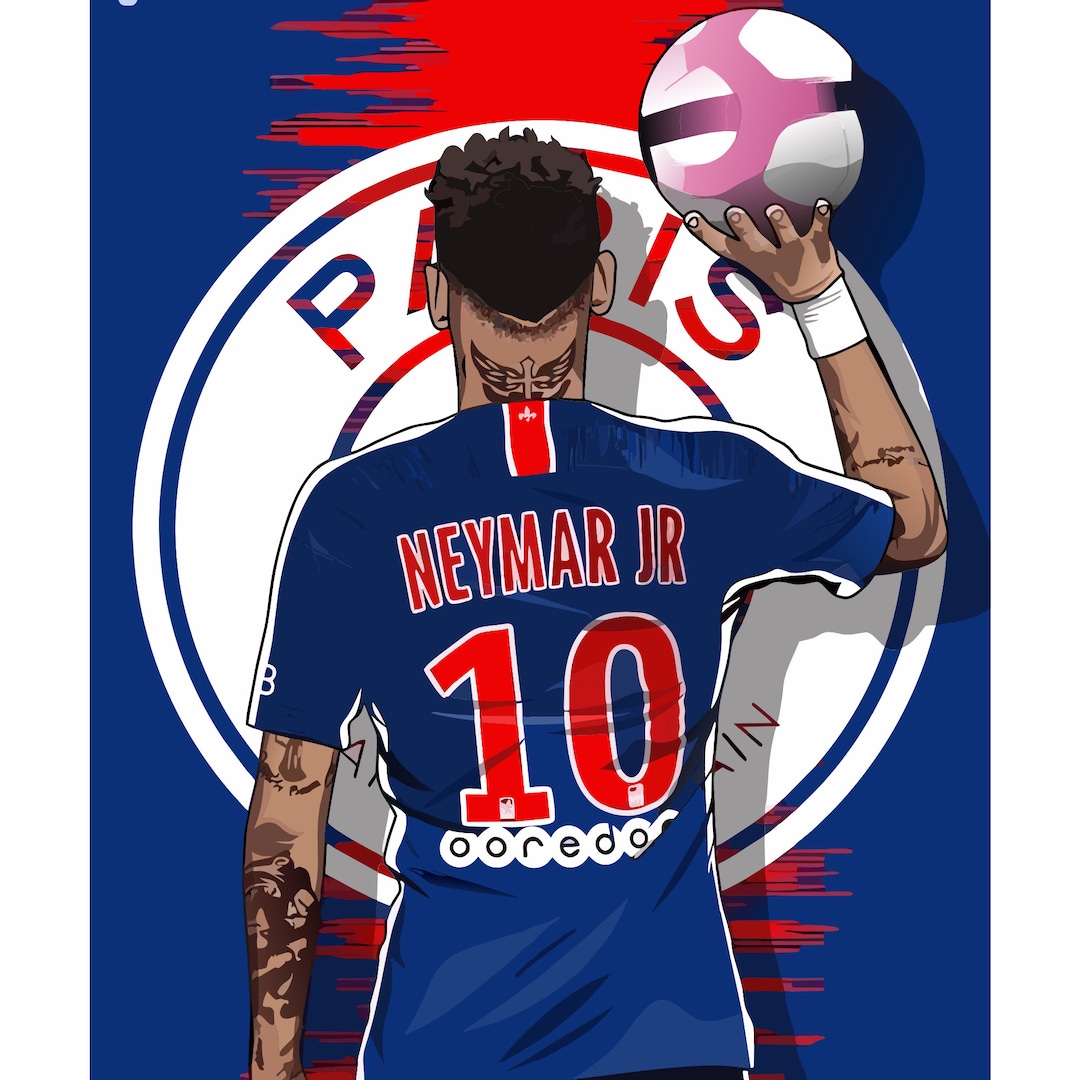 Neymar Jr ,PSG , Football , SVG , PNG - Etsy