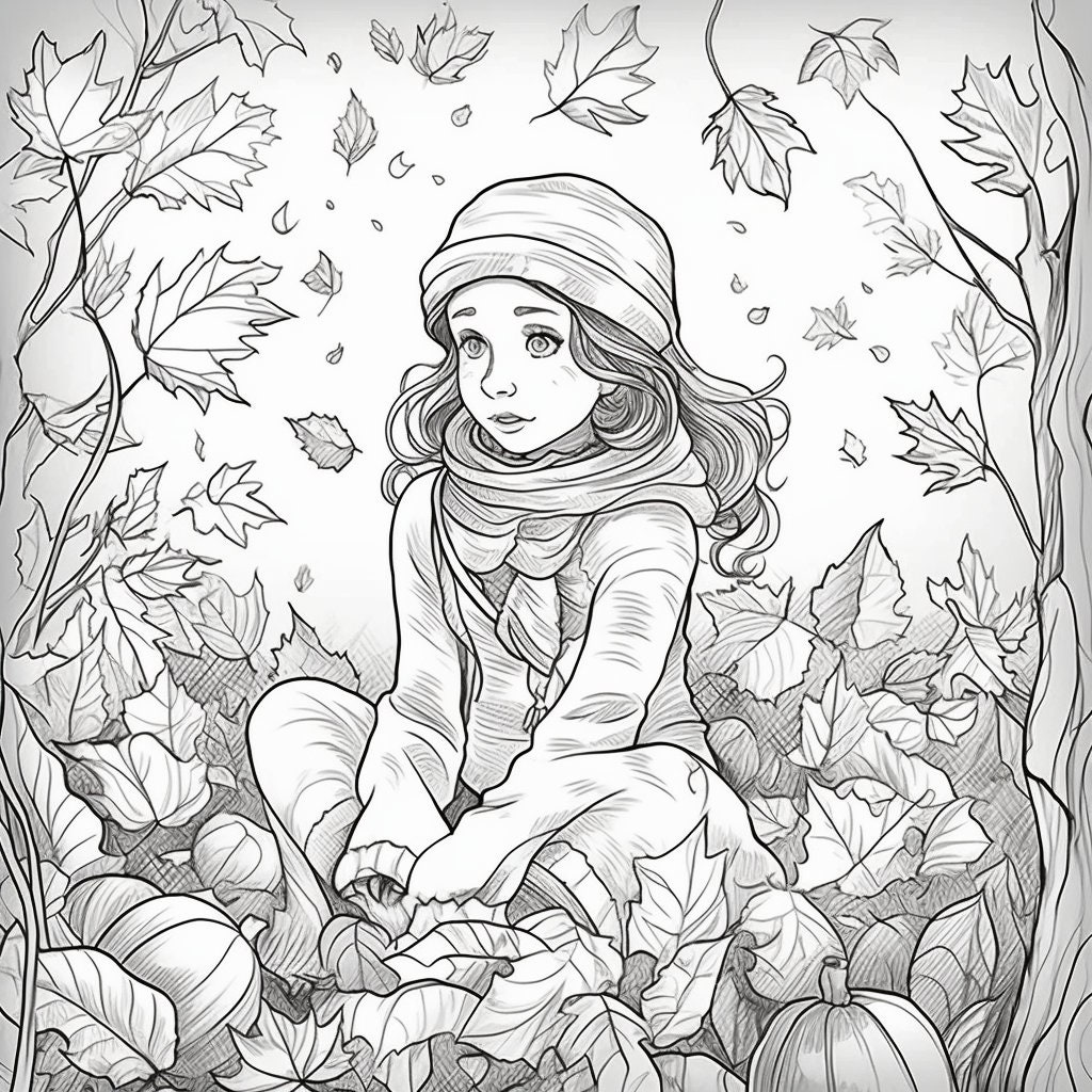 35 Autumn Coloring Pages | Printable Coloring Book | Coloring Pages for ...