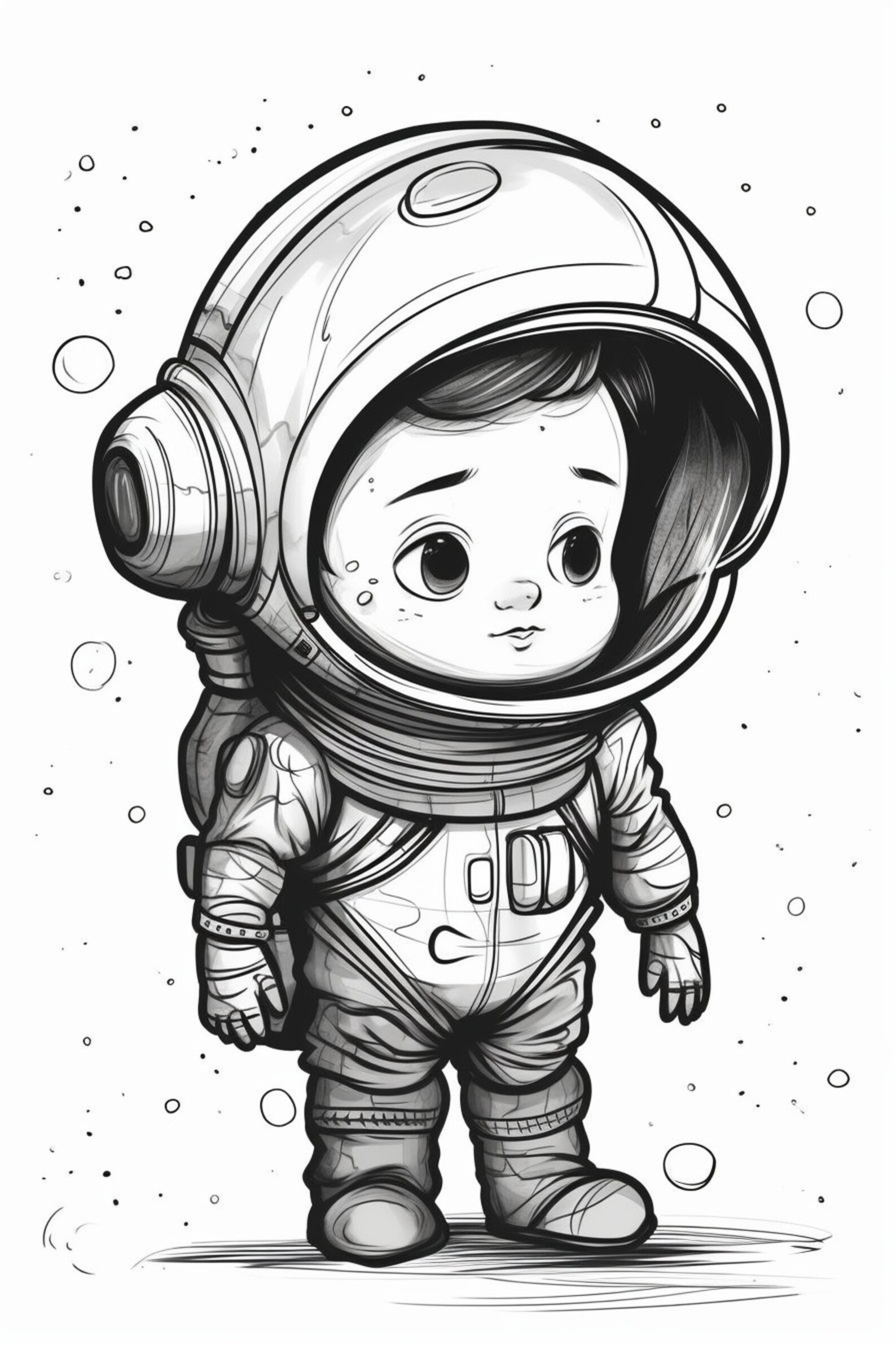 Kid Astronaut, Outer Space, Planets Coloring Sheets for Kids ...
