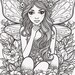 Cute Forest Fairy Girls Fantasy Anime Coloring Page, Adults Kids ...