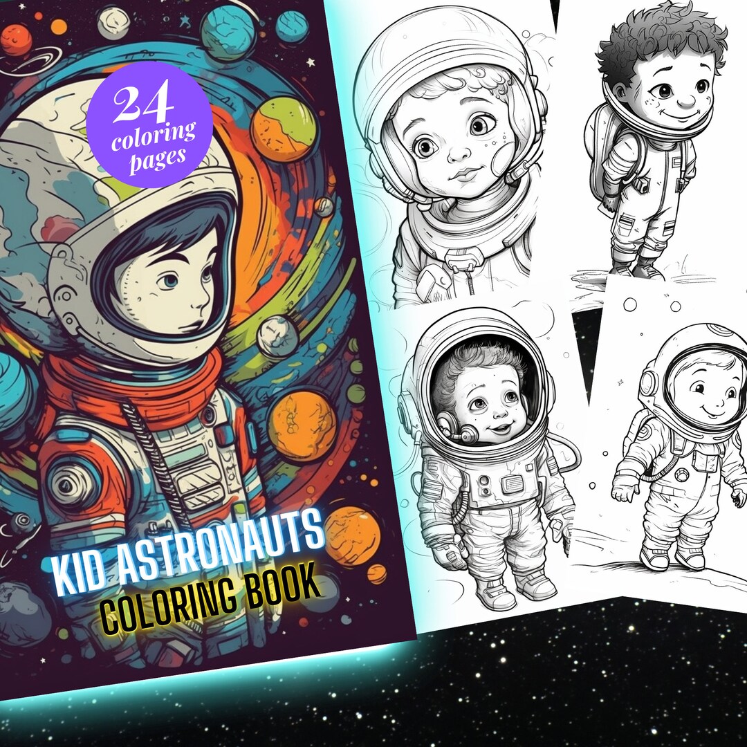 Kid Astronaut, Outer Space, Planets Coloring Sheets for Kids ...