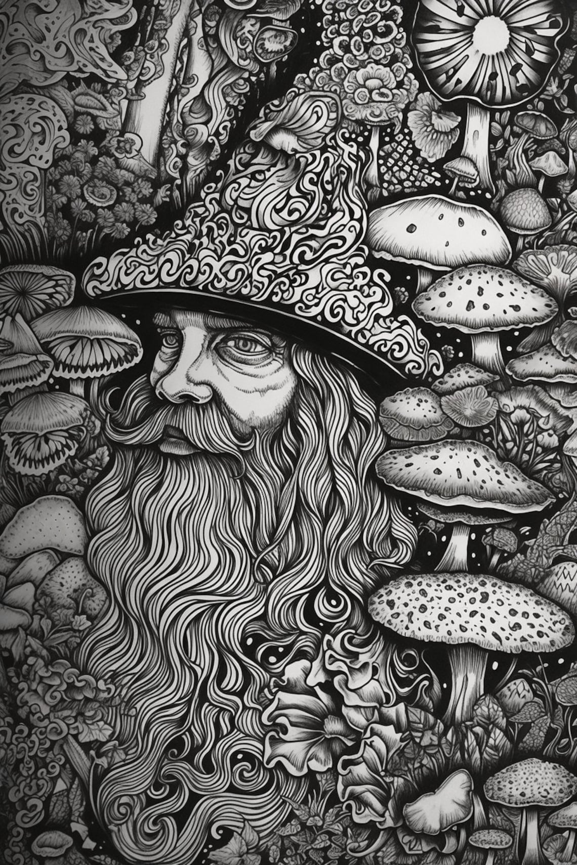 Stoner Coloring Book 28 Pages Psychedelic Coloring Page, Adults Instant ...