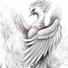 Phoenix - Printable Adult Coloring Page, Phoenix Bird Coloring Pages ...