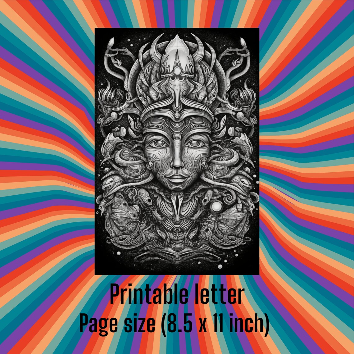 Stoner Coloring Book 28 Pages Psychedelic Coloring Page, Adults Instant ...