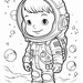 Kid Astronaut, Outer Space, Planets Coloring Sheets for Kids ...