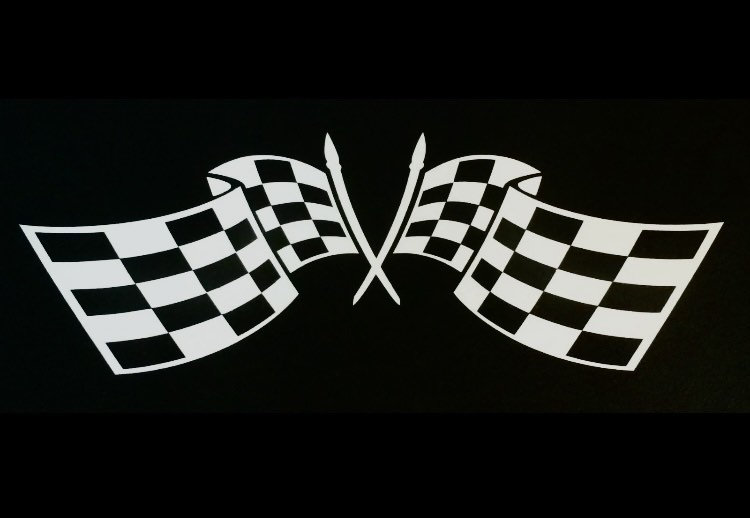 Chevy Logo With Checkered Flag
