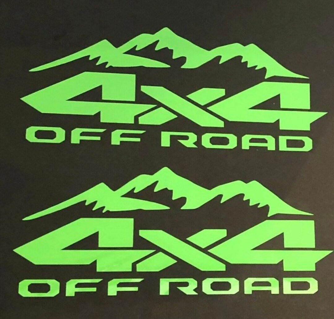2 New 4x4 off Road Mountain Decals Stickers Graphics for Dodge Ram ...