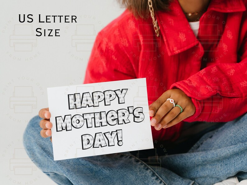 Printable Mothers Day Colouring Cards Mothers Day Printable Card