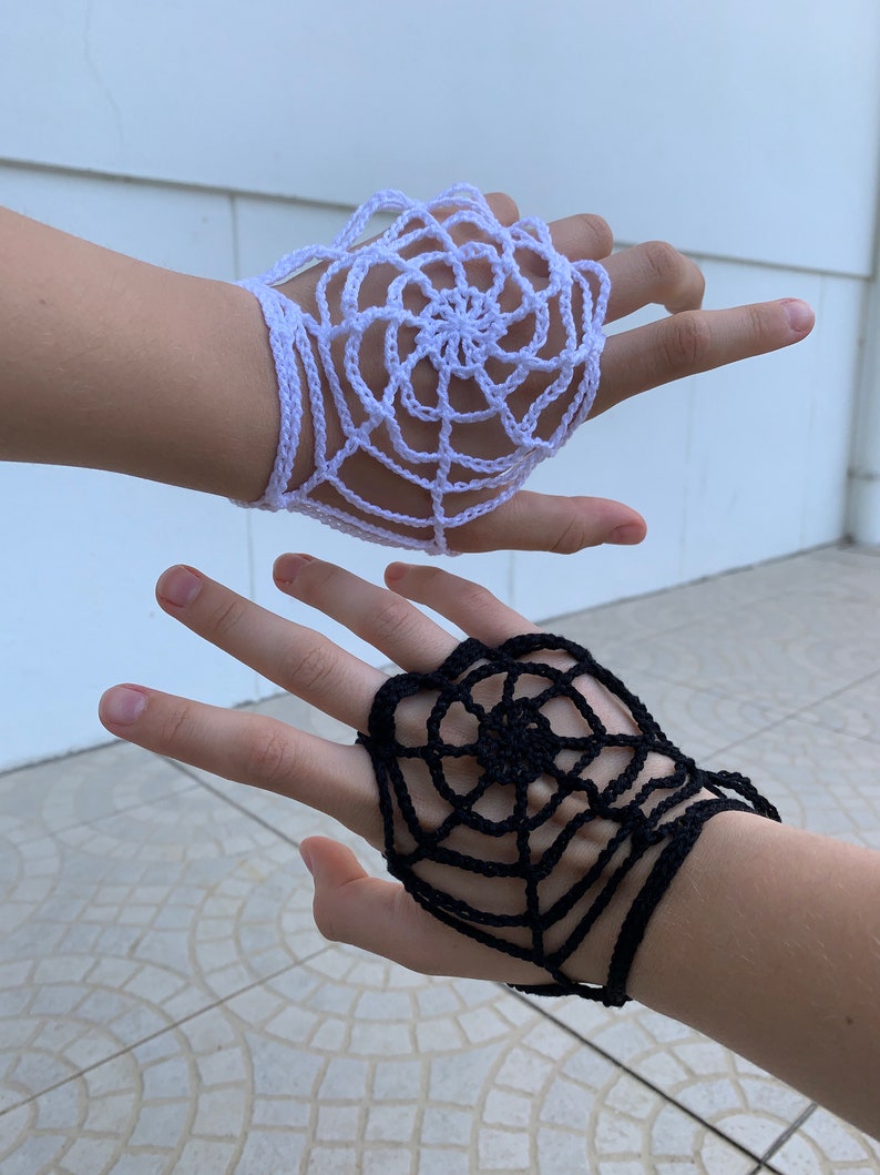 Spider Web Gloves - Etsy