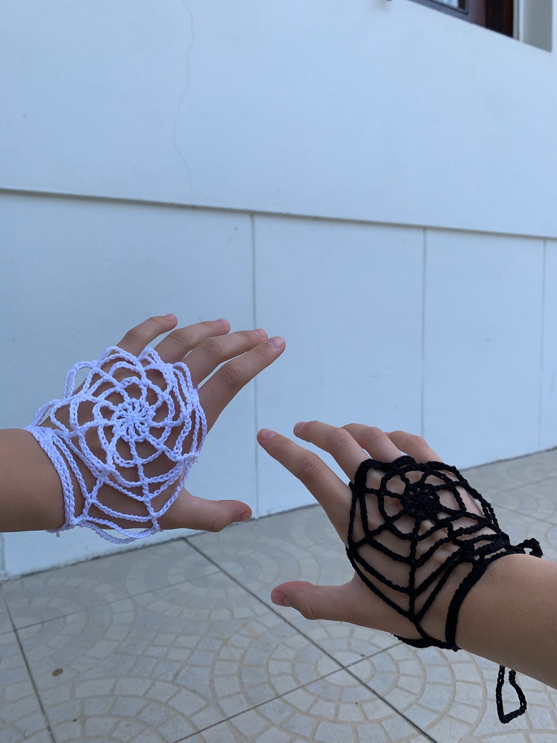 Spider Web Gloves - Etsy